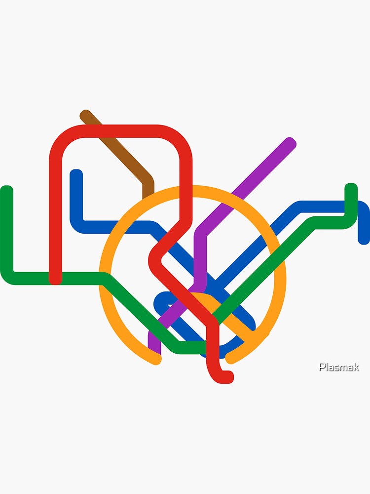 "Singapore MRT Map" Sticker for Sale by Plasmak | Redbubble