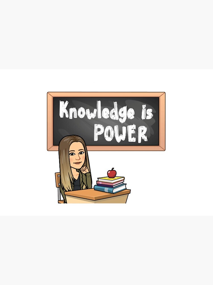 "Knowledge is power bitmoji mask " Mask for Sale by Charlee Crone ...