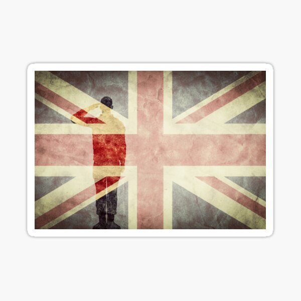 "Vintage Union Jack Flag" Sticker for Sale by Pris25 | Redbubble