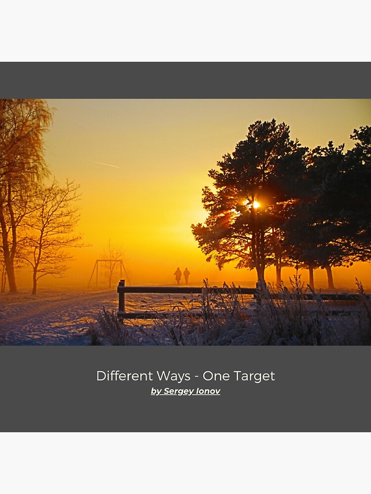 "Different Ways - One Target" Poster for Sale by SergeyIonov | Redbubble
