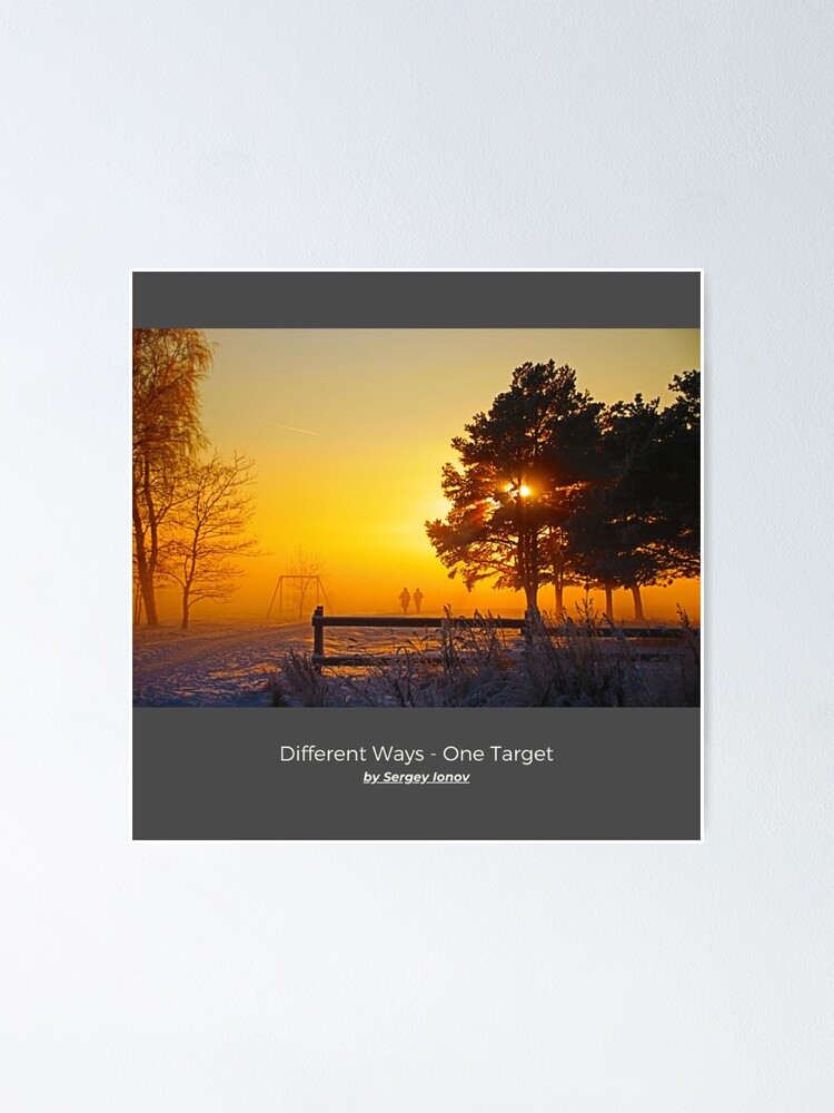 "Different Ways - One Target" Poster for Sale by SergeyIonov | Redbubble