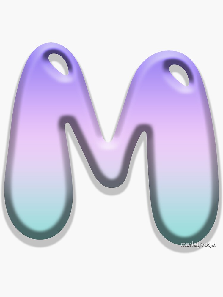 "Bubble M" Sticker for Sale by marleyvogel | Redbubble