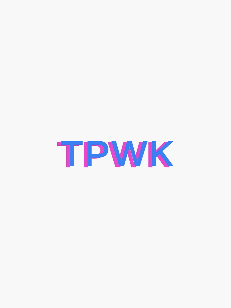 "TPWK sticker" Sticker by Jbravo3 | Redbubble
