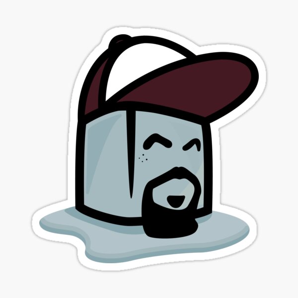 "An Ice Cube" Sticker for Sale by samblackmore | Redbubble