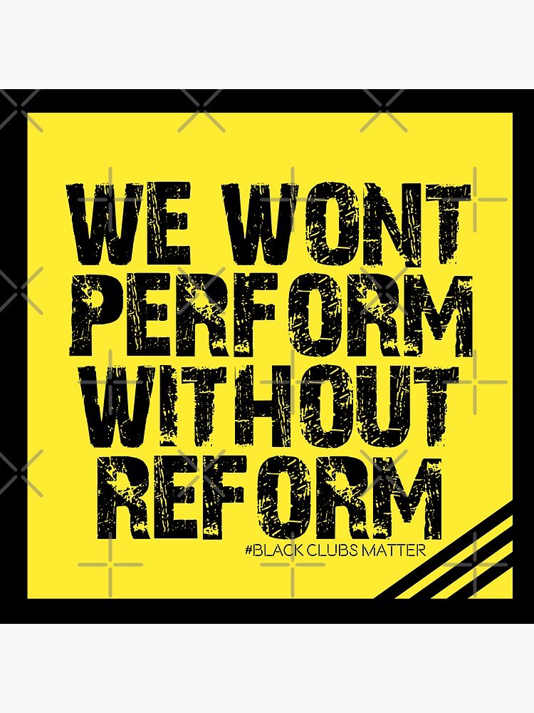 "EMBARGO - Black Clubs Matter" Sticker for Sale by BlackClubs | Redbubble