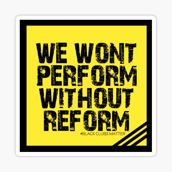 "EMBARGO - Black Clubs Matter" Sticker for Sale by BlackClubs | Redbubble