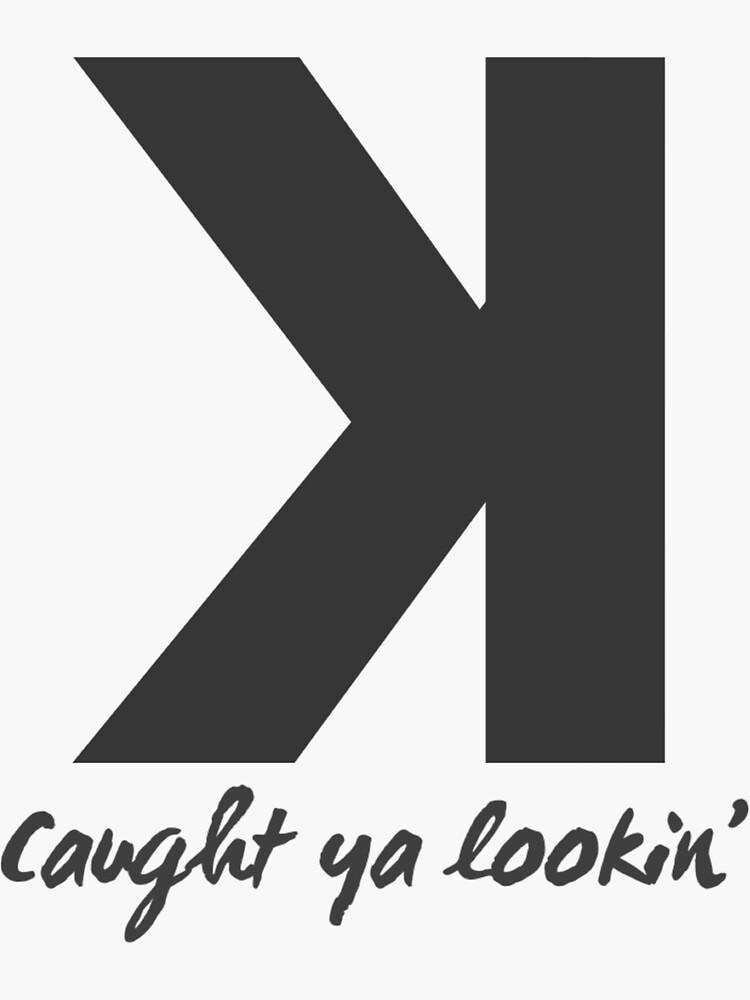 "Caught Ya Lookin' - Strikeout Looking" Sticker for Sale by austinspod ...