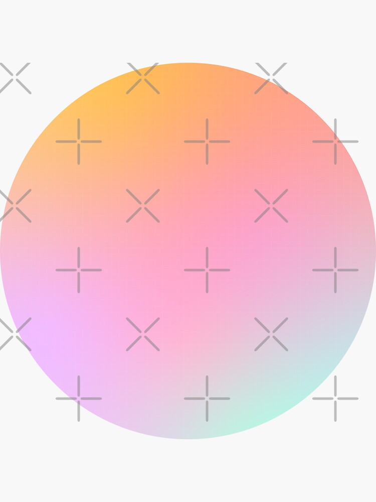 "rainbow gradient" Sticker by rachface | Redbubble