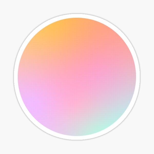 "rainbow gradient" Sticker by rachface | Redbubble