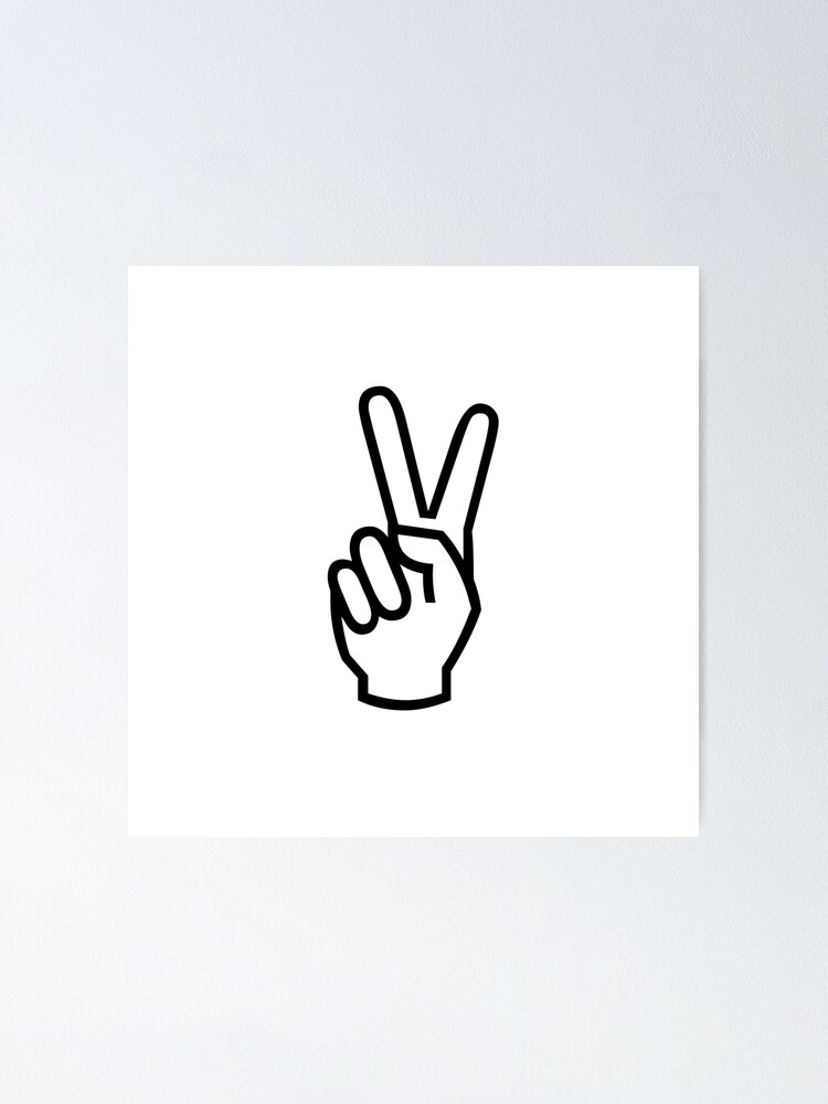 "PEACE VICTORY YOLO yeah" Poster by lallalivia | Redbubble