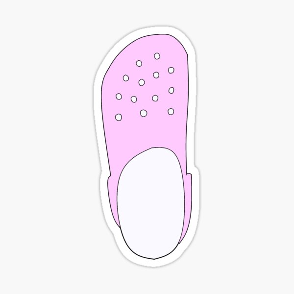 "Pink Croc" Sticker for Sale by Simply-Custom | Redbubble