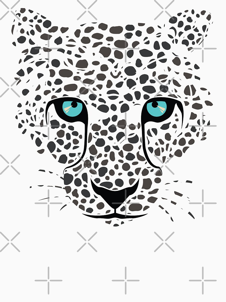 "Snow Leopard Face Fashion Pattern" T-shirt for Sale by rclwow ...