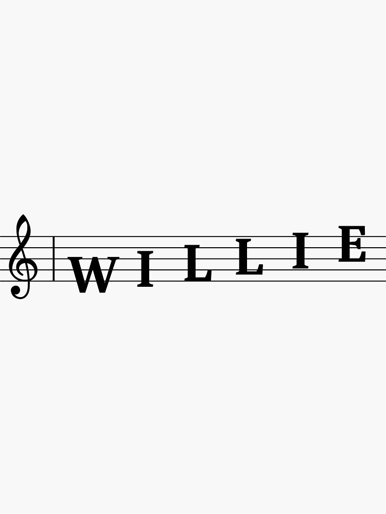 "Name Willie" Sticker by gulden | Redbubble