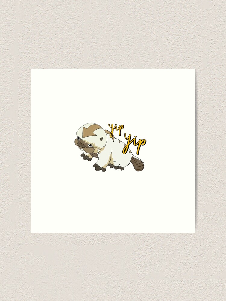 "Appa Yip Yip- Avatar (ATLA) - Textured Drawing" Art Print for Sale by ...