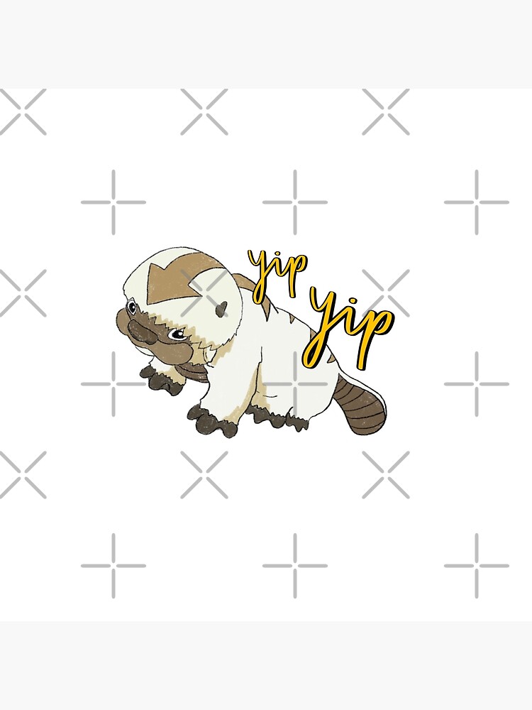 "Appa Yip Yip- Avatar (ATLA) - Textured Drawing" Art Print for Sale by PleatedCircles | Redbubble