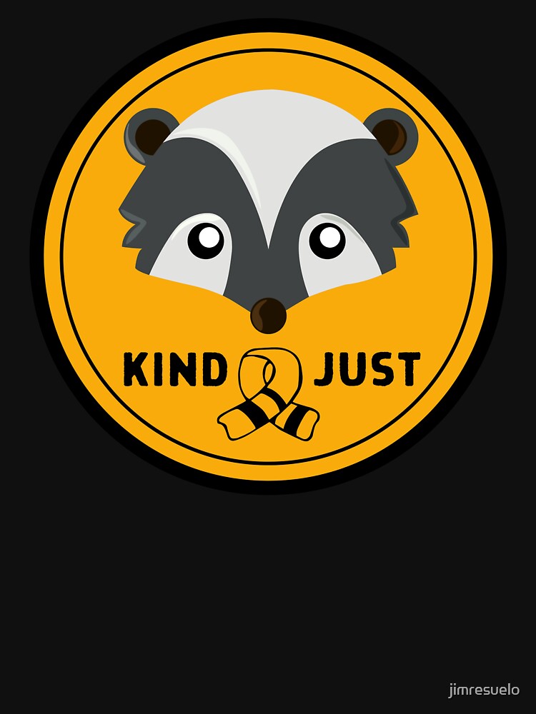 "Huffle Badger Badge with Scarf" T-shirt for Sale by jimresuelo ...