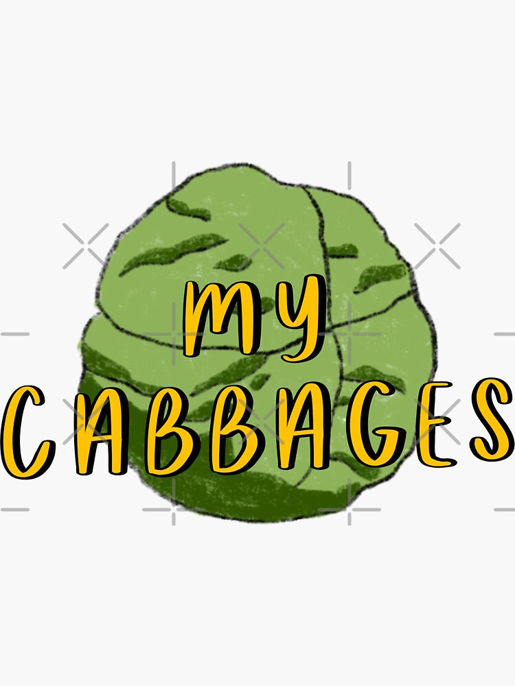 "Cabbage Man (My Cabbages)- Avatar (ATLA) - Textured Drawing" Sticker ...