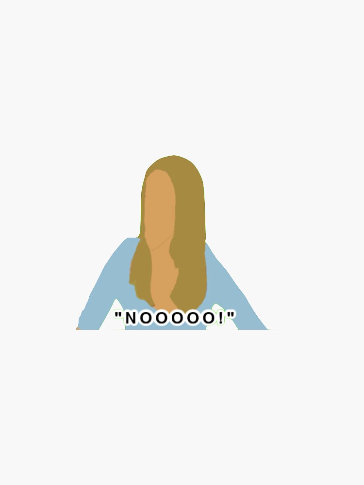 "Rachel - "NOOO!"" Sticker for Sale by stuckinvintage | Redbubble