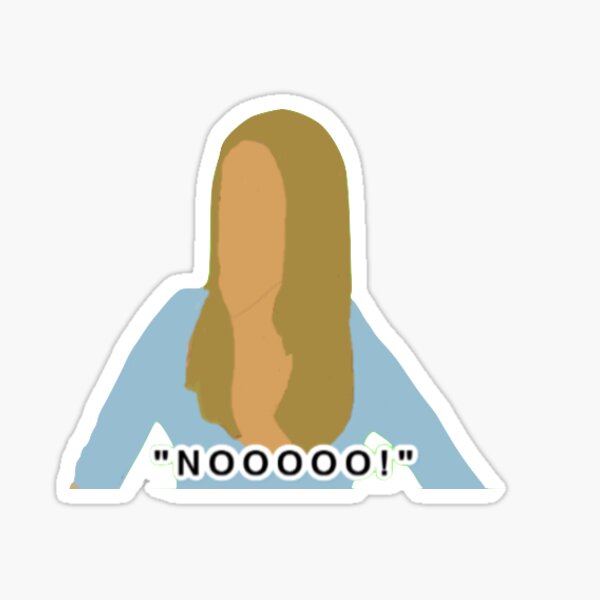 "Rachel - "NOOO!"" Sticker for Sale by stuckinvintage | Redbubble