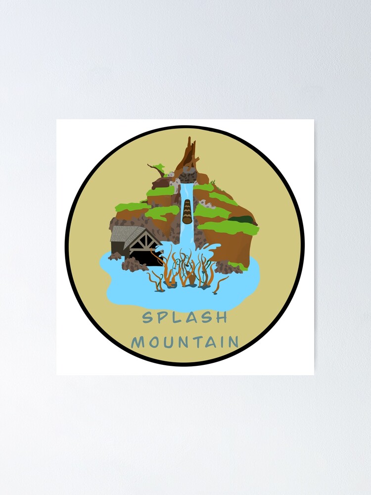 "Splash Mountain Ride Icon" Poster for Sale by ehcreations | Redbubble