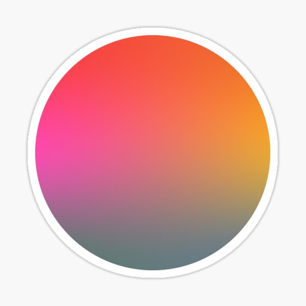 "rainbow gradient #2" Sticker by rachface | Redbubble