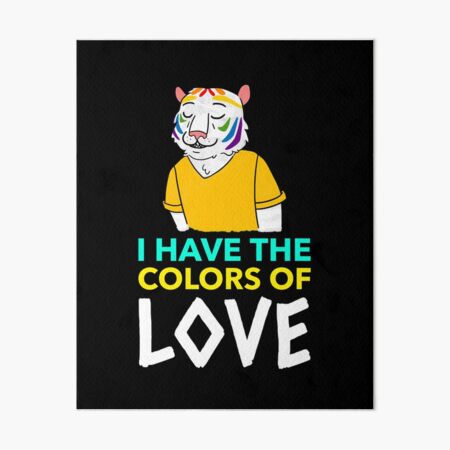 "Lgbtq Liebe weiß ein Tiger Clipart." Galeriedruck von qzpolo | Redbubble