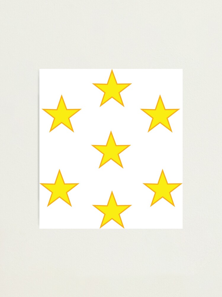 "yellow star sticker pack" Photographic Print for Sale by ...