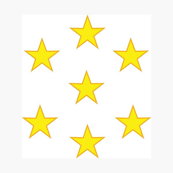 "yellow star sticker pack" Photographic Print for Sale by ...