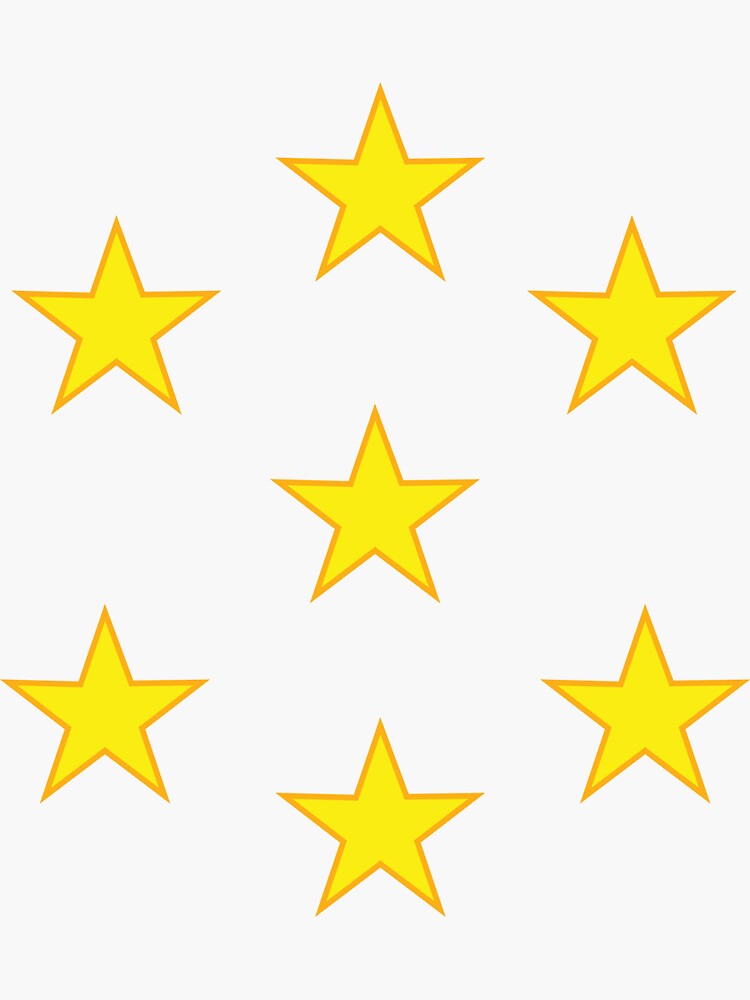 "yellow star sticker pack" Sticker by skylaryonemura | Redbubble