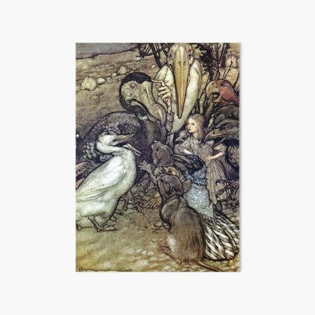 "Alice and the Animals - Arthur Rackham" Art Board Print by ...