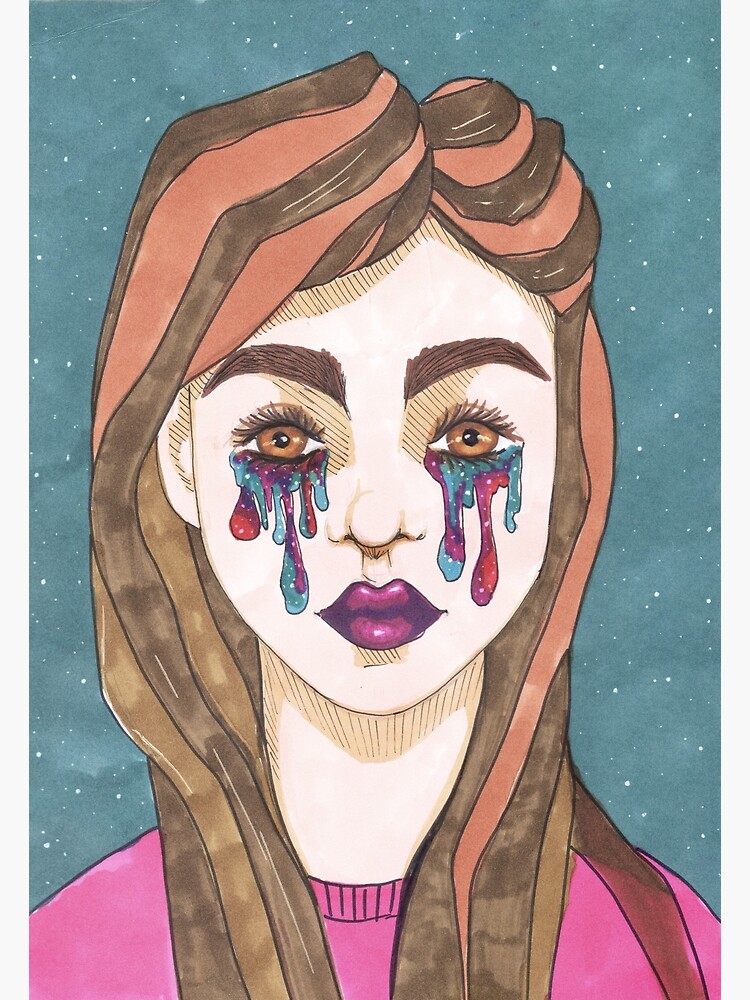 "cosmic tears space girl" Photographic Print for Sale by klabukova-y ...