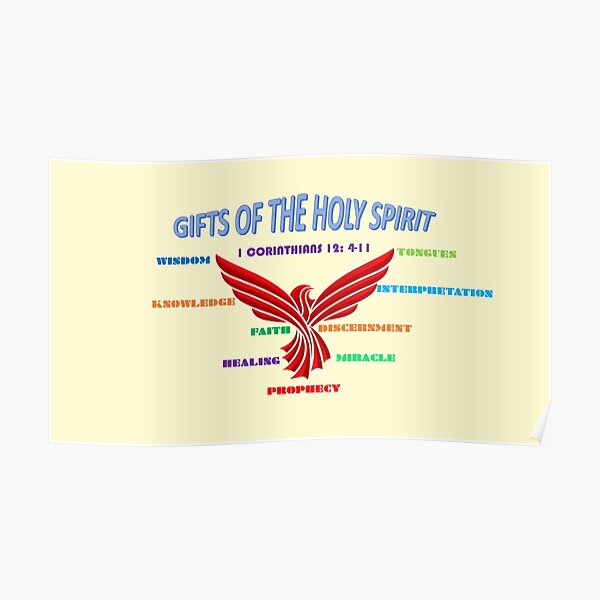 "GIFTS OF THE HOLY SPIRIT" Poster for Sale by wildlittlefan | Redbubble