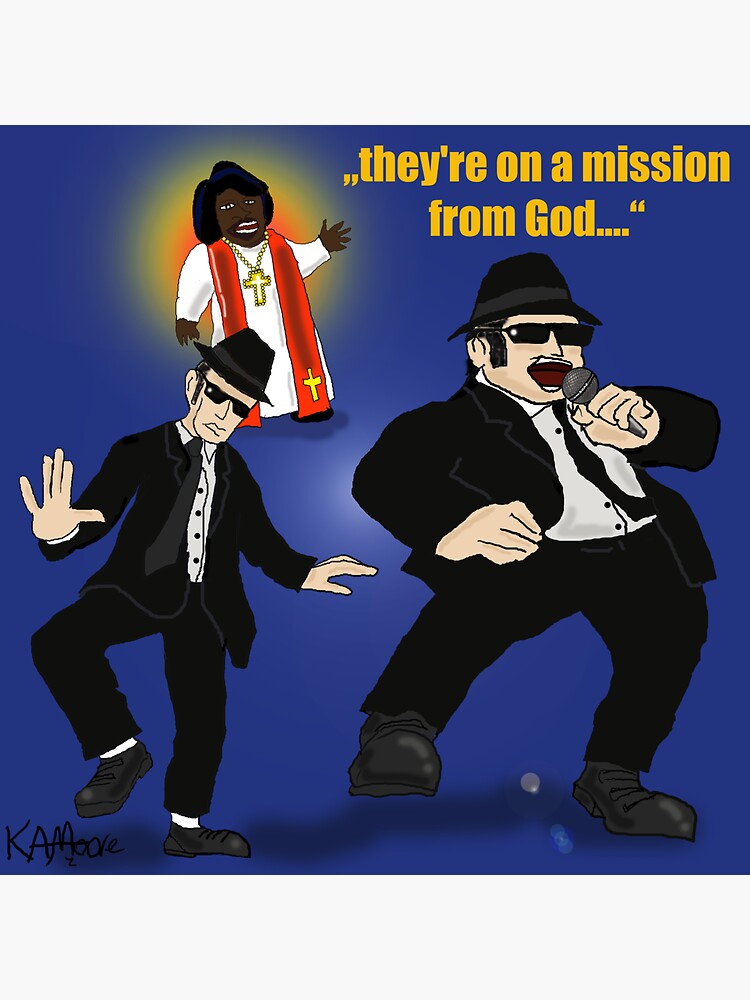 "Blues Brothers" Sticker for Sale by KevMoore | Redbubble