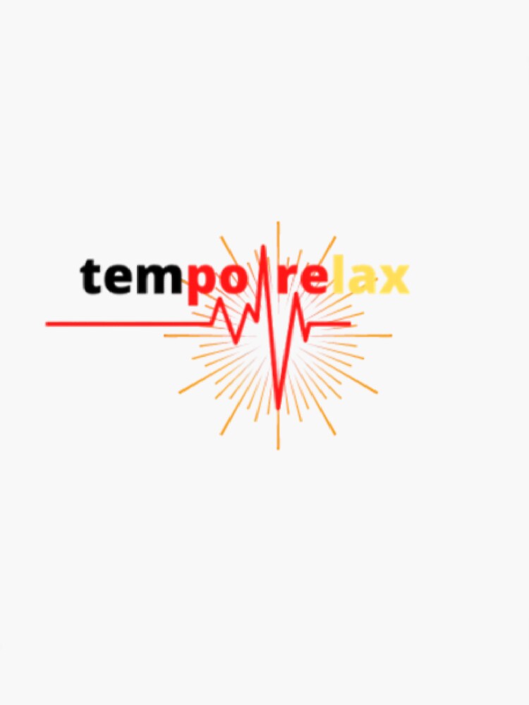 "TEMPO relax pulsation" Sticker for Sale by mickaelzen | Redbubble