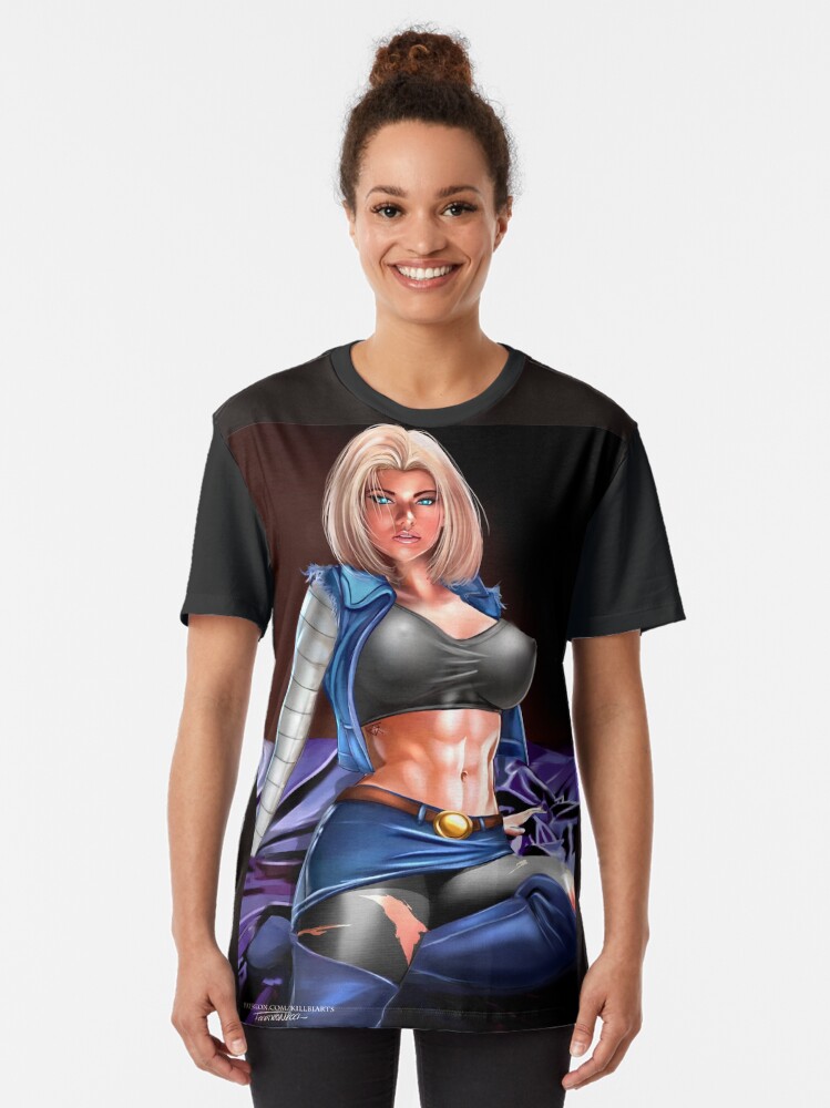 "ANDROID 18 DBZ" T-shirt for Sale by killbiro | Redbubble | dbz graphic ...