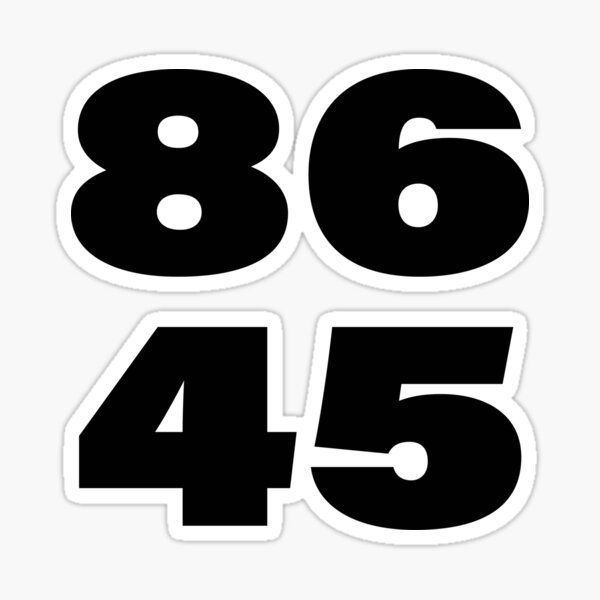 "8645" Sticker for Sale by Richard529 | Redbubble