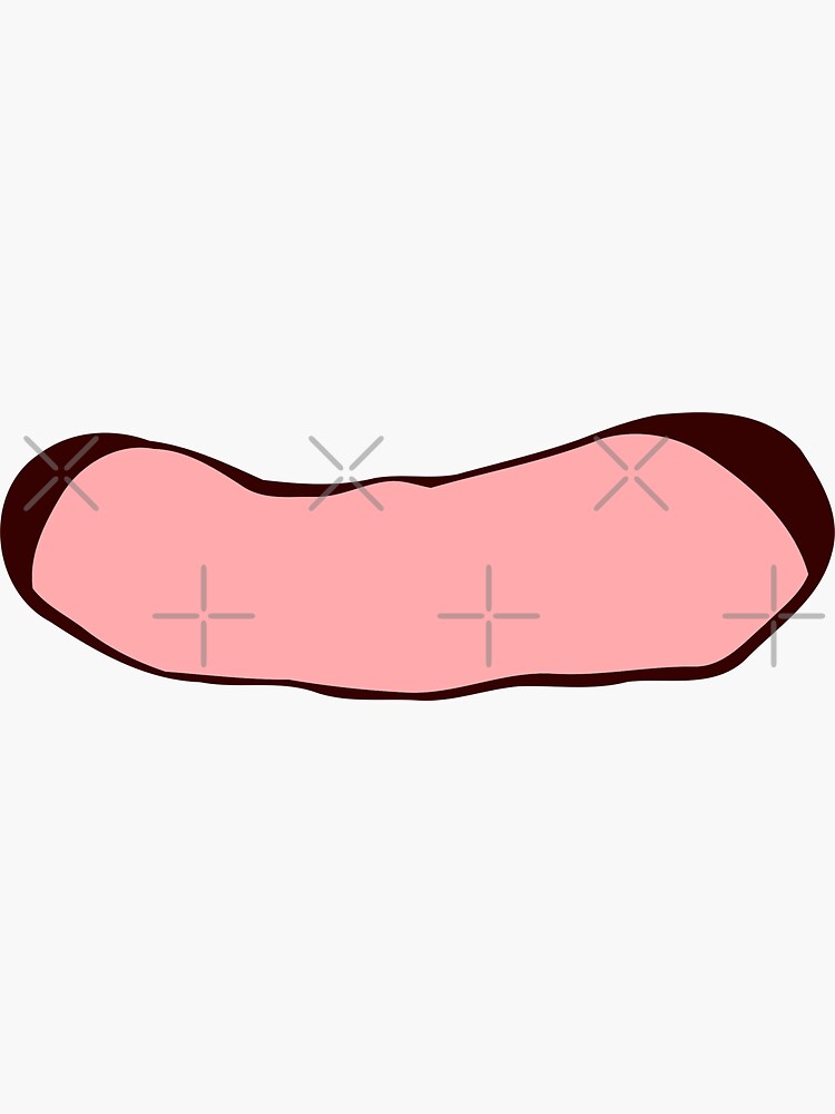 "Kawaii Anime Manga Open Drooling Mouth" Sticker for Sale by ...