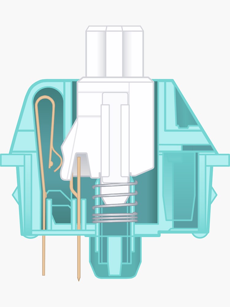 "Outemu Silent Sky Mechanical Keyboard Switch" Sticker for Sale by ...