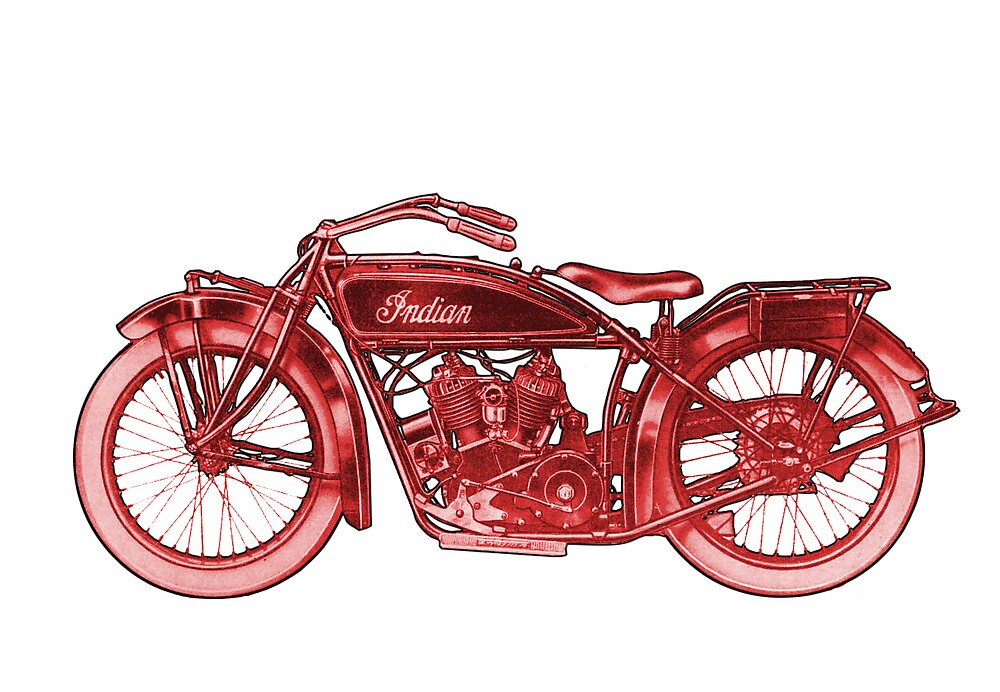 "Vintage Indian Scout Motorcycle Print" by astralsid | Redbubble