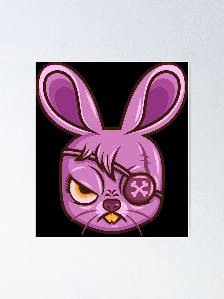 "Badass Bunny" Poster for Sale by nickredone1 | Redbubble