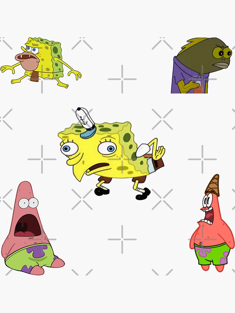 Sponge Bob Sticker Pack Sticker For Sale By Liantic Redbubble