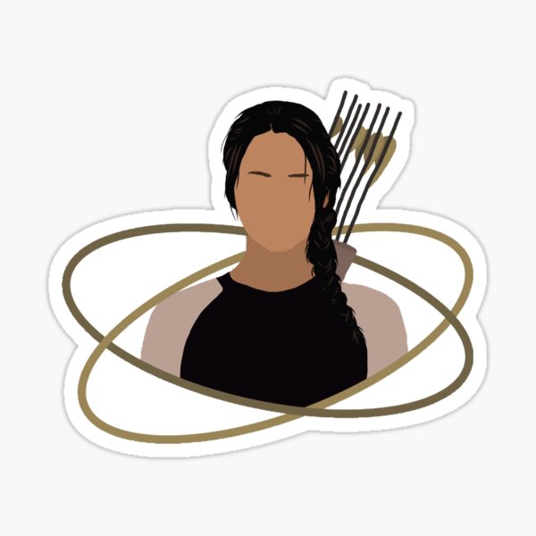"Katniss Everdeen " Sticker for Sale by Julianne-Mae | Redbubble