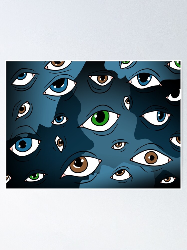 "facial recognition fool, eyes. " Poster for Sale by jjartanddrawing ...