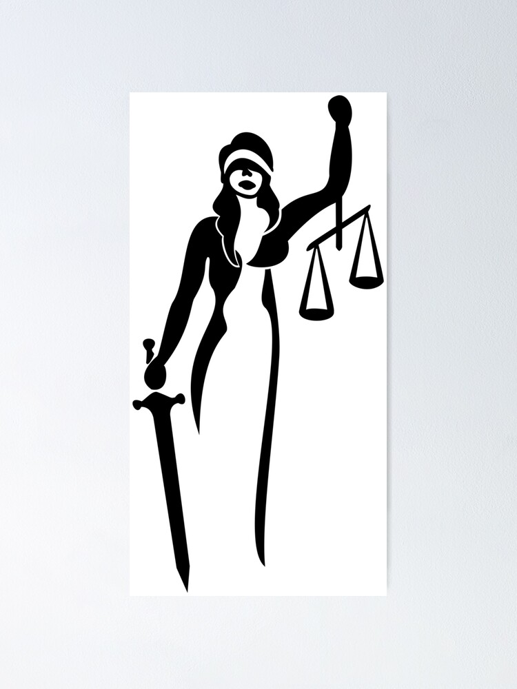 "Lady Justice" Poster for Sale by ahhadesigns | Redbubble