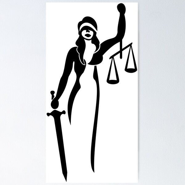 "Lady Justice" Poster for Sale by ahhadesigns | Redbubble