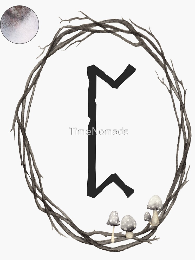 "Perthro Elder Futhark Viking Rune" Sticker by TimeNomads | Redbubble