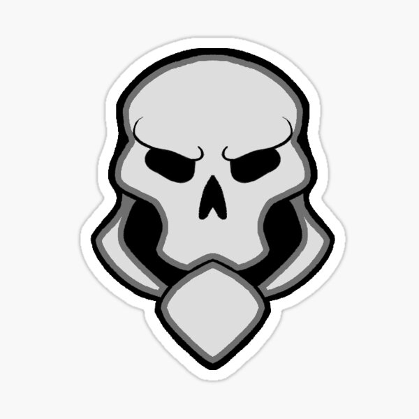 "Cyberpunk skull emblem" Sticker for Sale by Atomic-Max | Redbubble