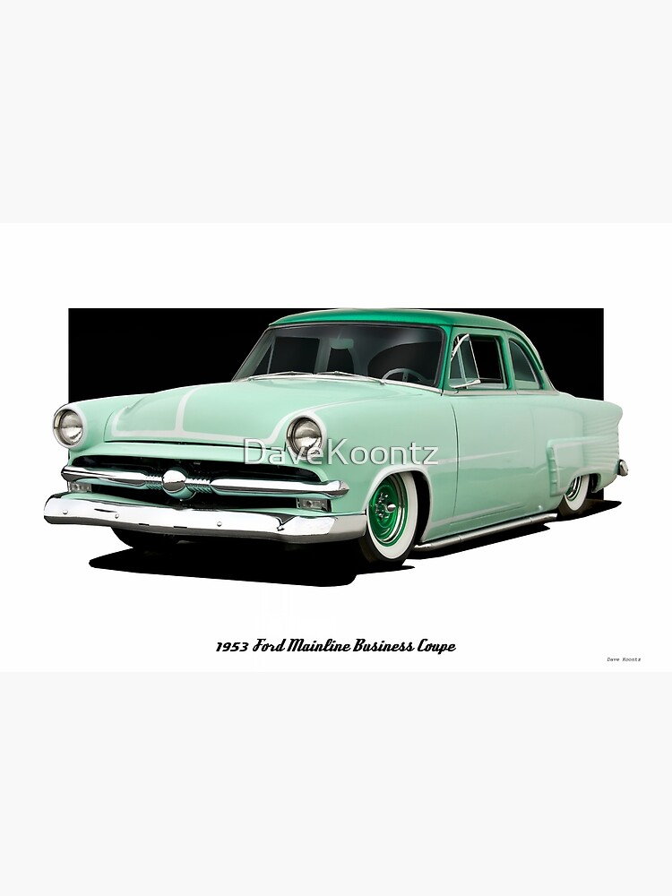 "1954 Ford Mainline Business Coupe" Canvas Print for Sale by DaveKoontz ...