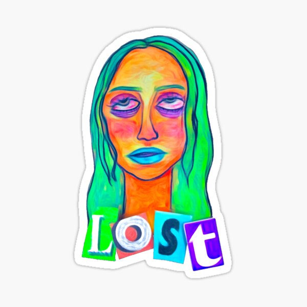 "LOST" Sticker for Sale by kiaramedina | Redbubble