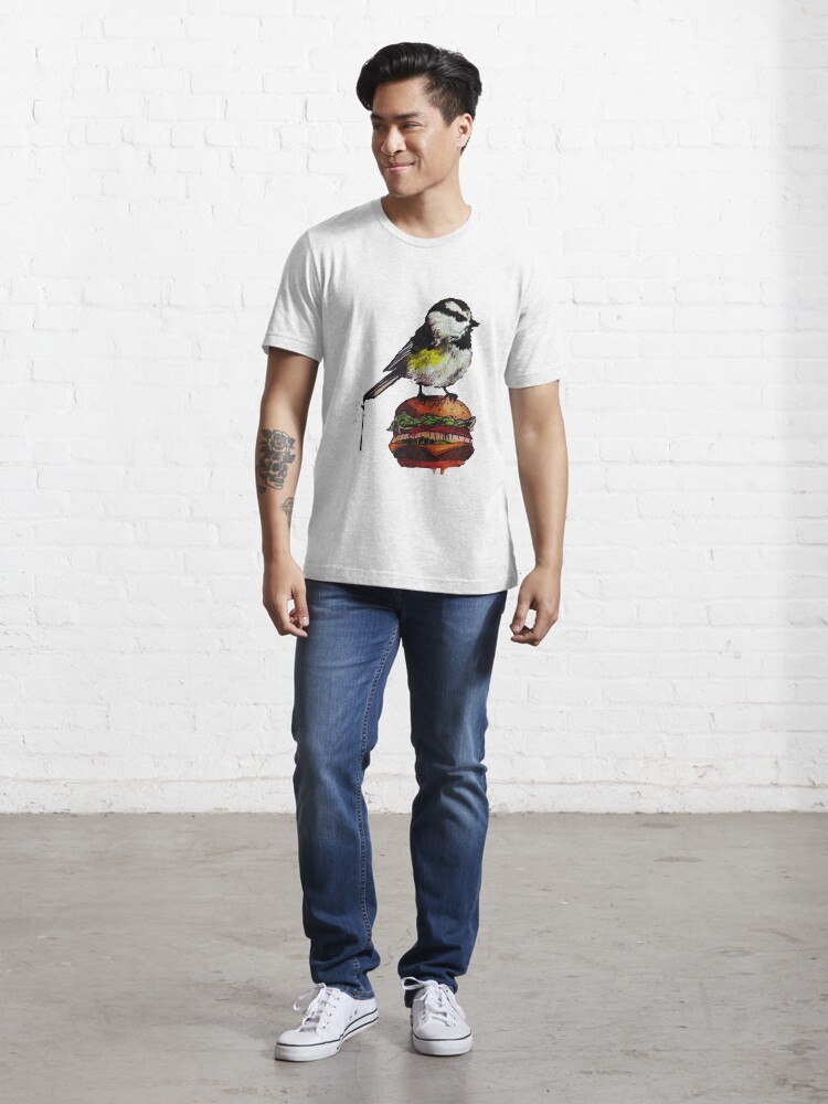 "Cheeseburger Bird Darker" T-shirt for Sale by 525chantel | Redbubble ...